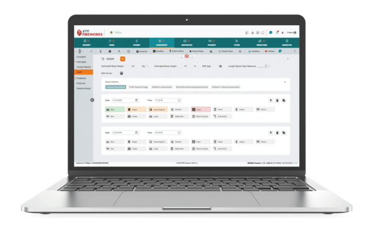 EPR FireWorks Incident & ePCR Response | NERIS‑Ready RMS