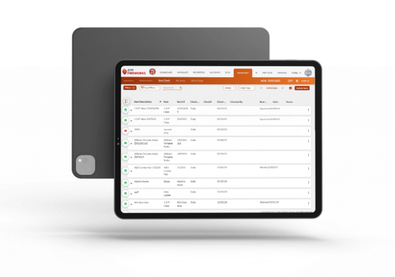 EPR FireWorks | Equipment & Logistics Management for Fire